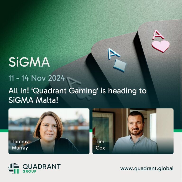 All In! Quadrant Gaming is heading to SiGMA Malta!
